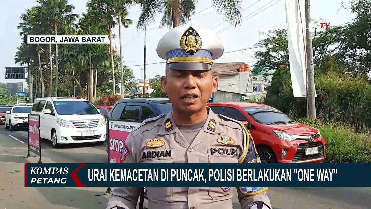 Urai Kemacetan Puncak Bogor, Polisi Berlakukan Sistem 'One Way' - Video Dailymotion