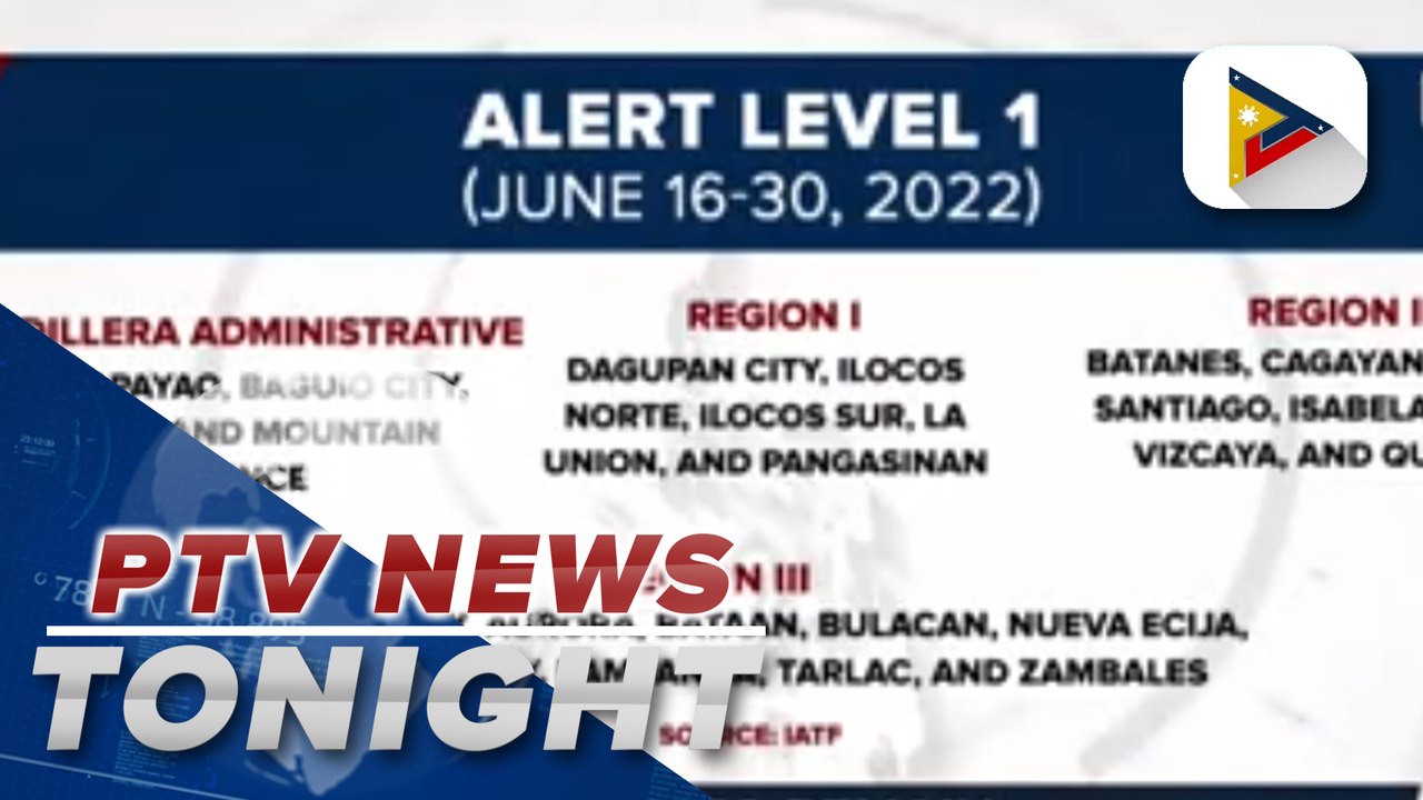 NCR, other areas in PH to remain under Alert Level 1 until June 30 ...