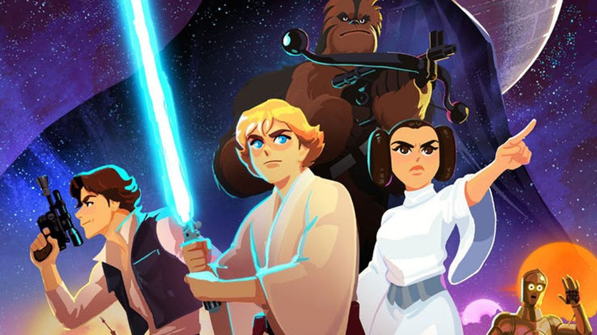 Princess Leia And Han Solo Cartoon Han Solo & Princess Leia By Katie
