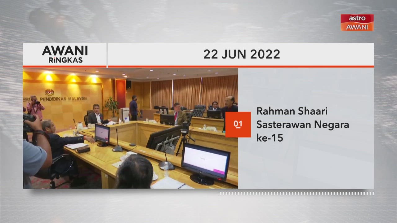 AWANI Ringkas: Rahman Shaari Sasterawan Negara ke-15 - Video Dailymotion
