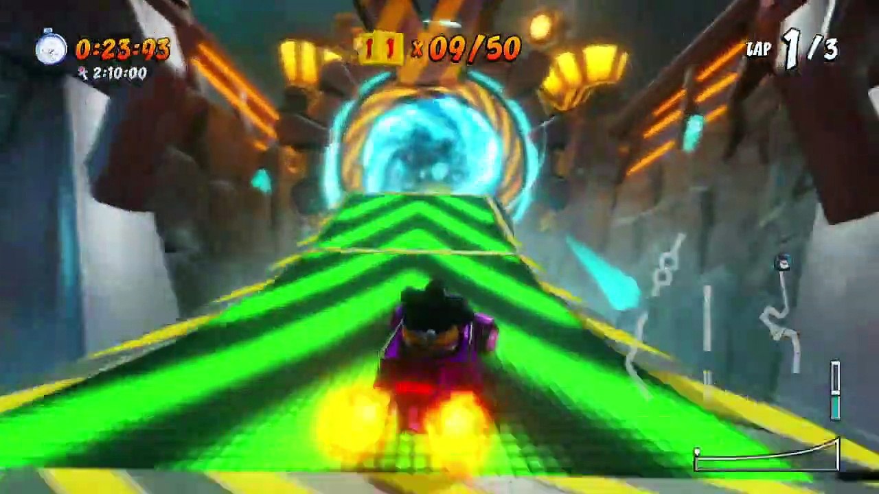 Hyper Spaceway Sapphire Relic Race Gameplay - Crash Team Racing Nitro ...