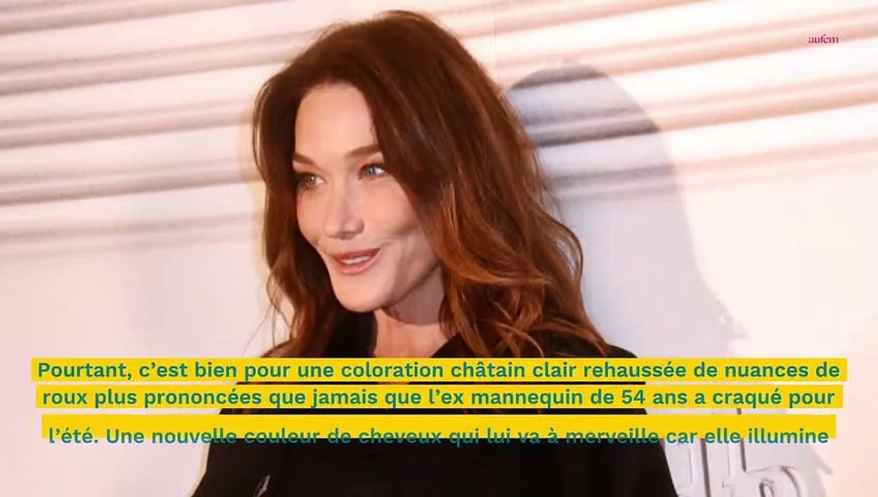 Carla Bruni-Sarkozy est devenue rousse, sa nouvelle couleur de cheveux ...