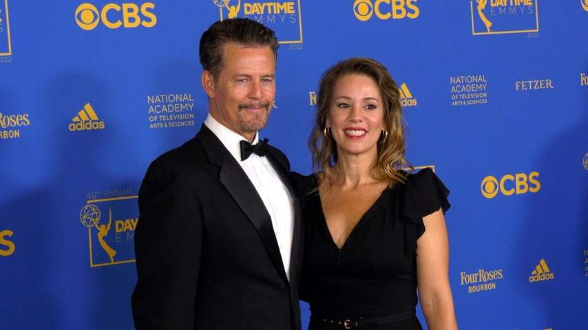 Ted King and Maya Rodwell 49th Annual Daytime Emmy Awards Red Carpet - TDS