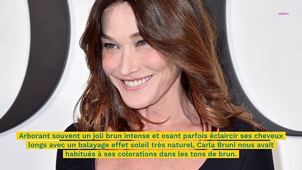 Carla Bruni-Sarkozy est devenue rousse, sa nouvelle couleur de cheveux ...