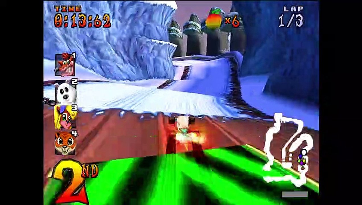 [PS1] Crash Team Racing Gameplay - Polar Pass - video Dailymotion