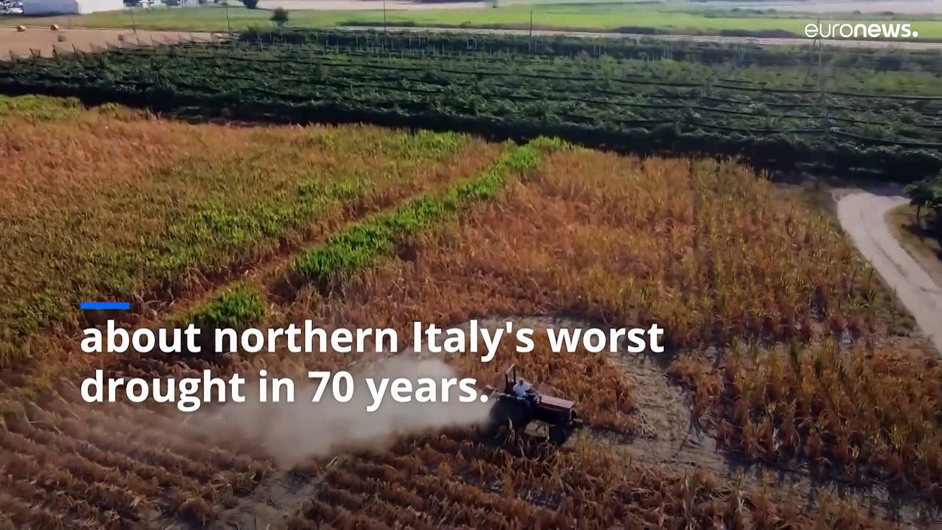 Italy's River Po drought: Farmer's field art implores Italians to ...