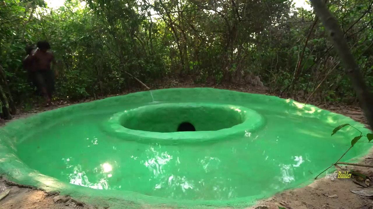 Build Beautiful Tunnel Swimming Pool To Underground Temple Swimming ...