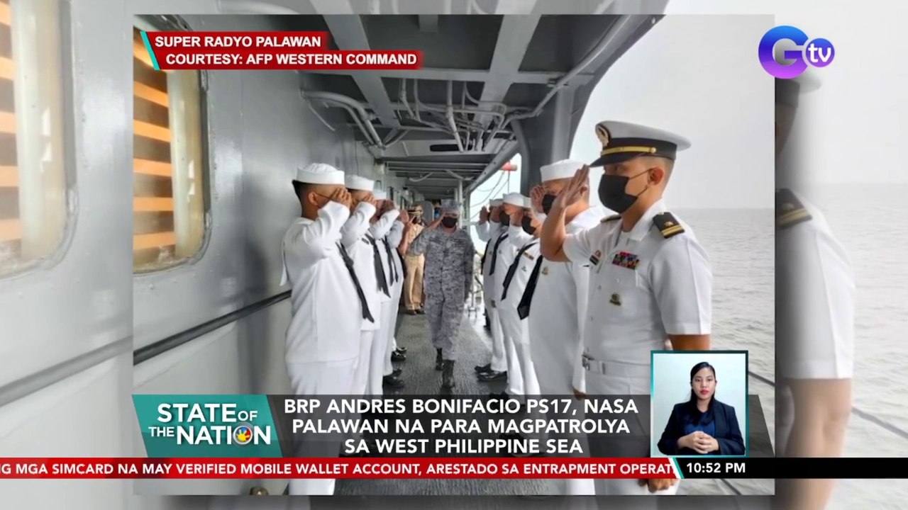 BRP Andres Bonifacio PS17, nasa Palawan na para magpatrolya sa West ...