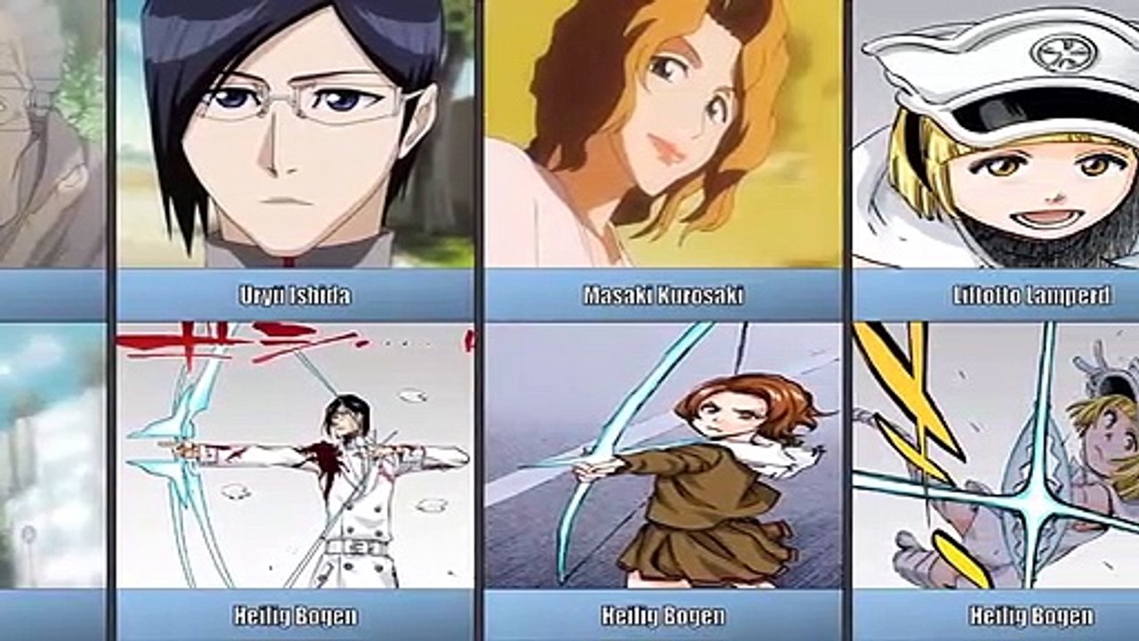 All Quincy Spirit Weapons in Bleach - video Dailymotion