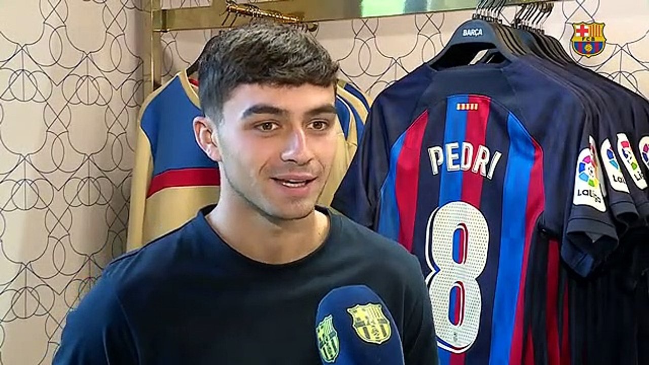 Pedri: "El 8 siempre ha sido el número que he querido tener en el Barça ...