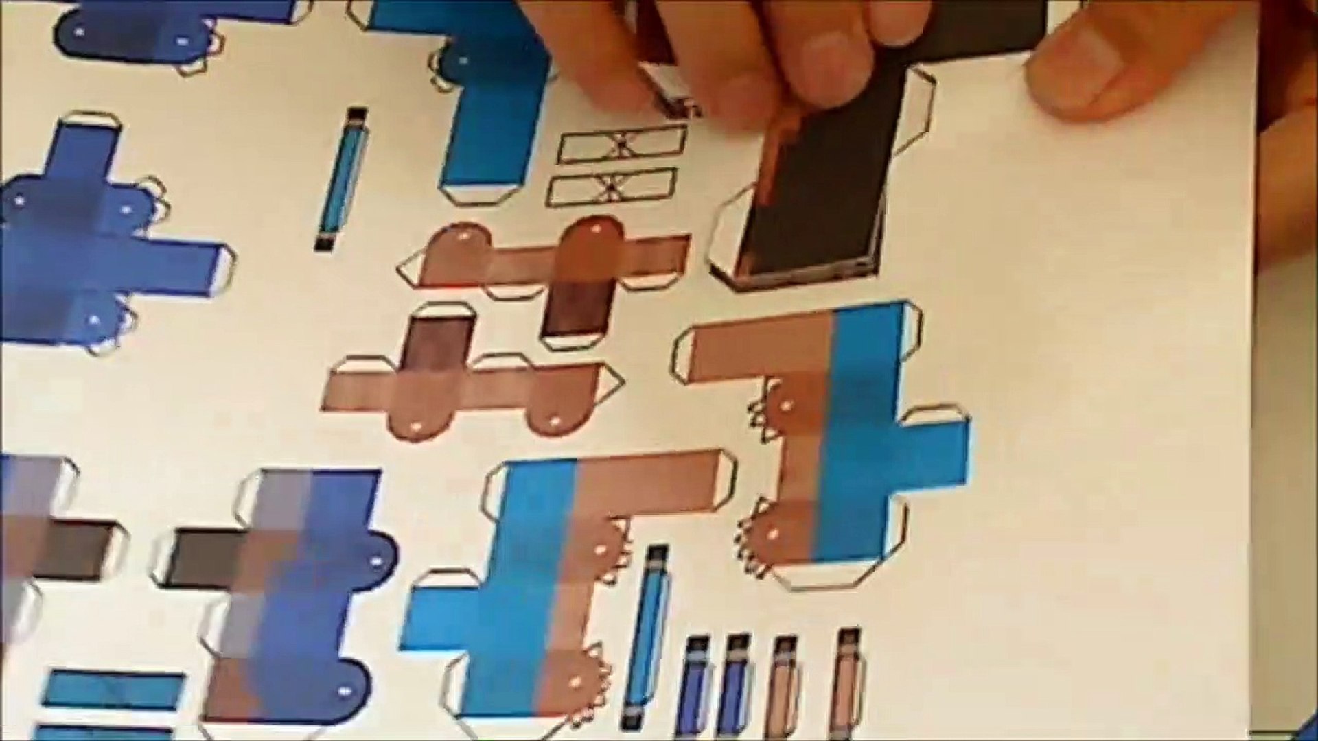 Printable Minecraft Steve Papercraft Printable Papercrafts