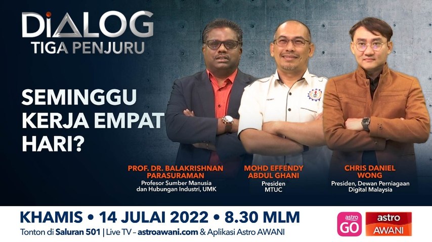 Dialog Tiga Penjuru: Seminggu Kerja Empat Hari? | Astro Awani
