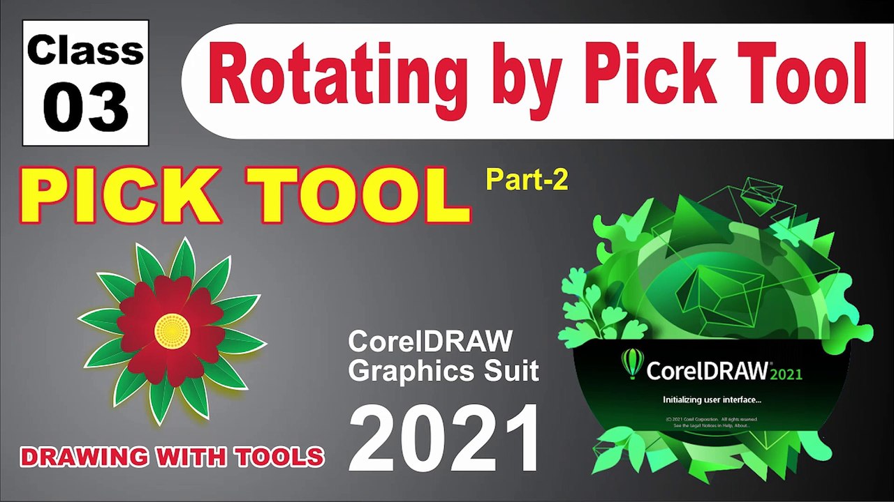 Pick Tool in Coreldraw 2021 Part-2 | Making Drawing with pick tool ...