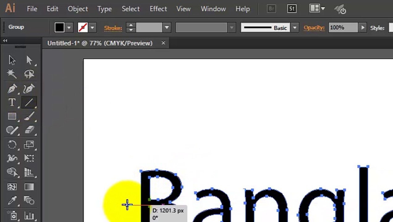 Use Of Line Segment Tool In Adobe Illustrator Part 7 Bangla Turorial Video Dailymotion