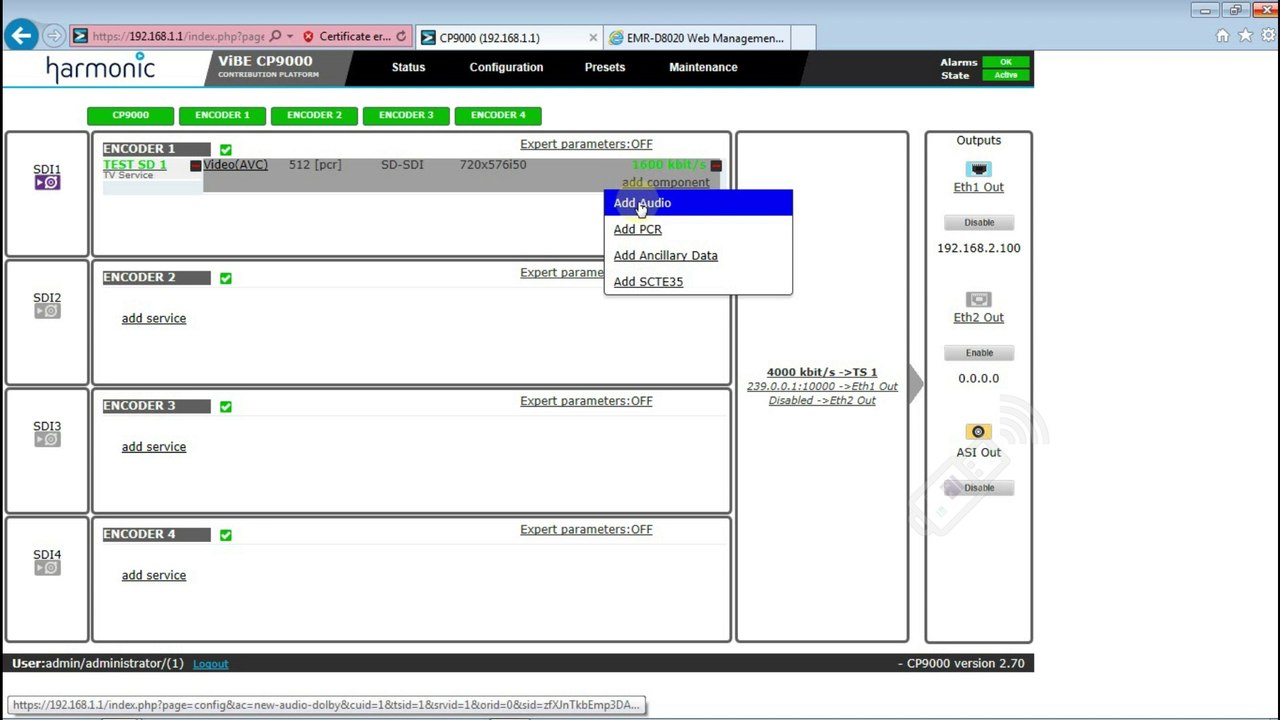 ENCODER HARMONIC VIBE CP9000 SD 2Mbps - video Dailymotion