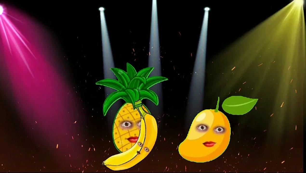 Fruits dance animation cartoon video for kids Fruits dance with music ...
