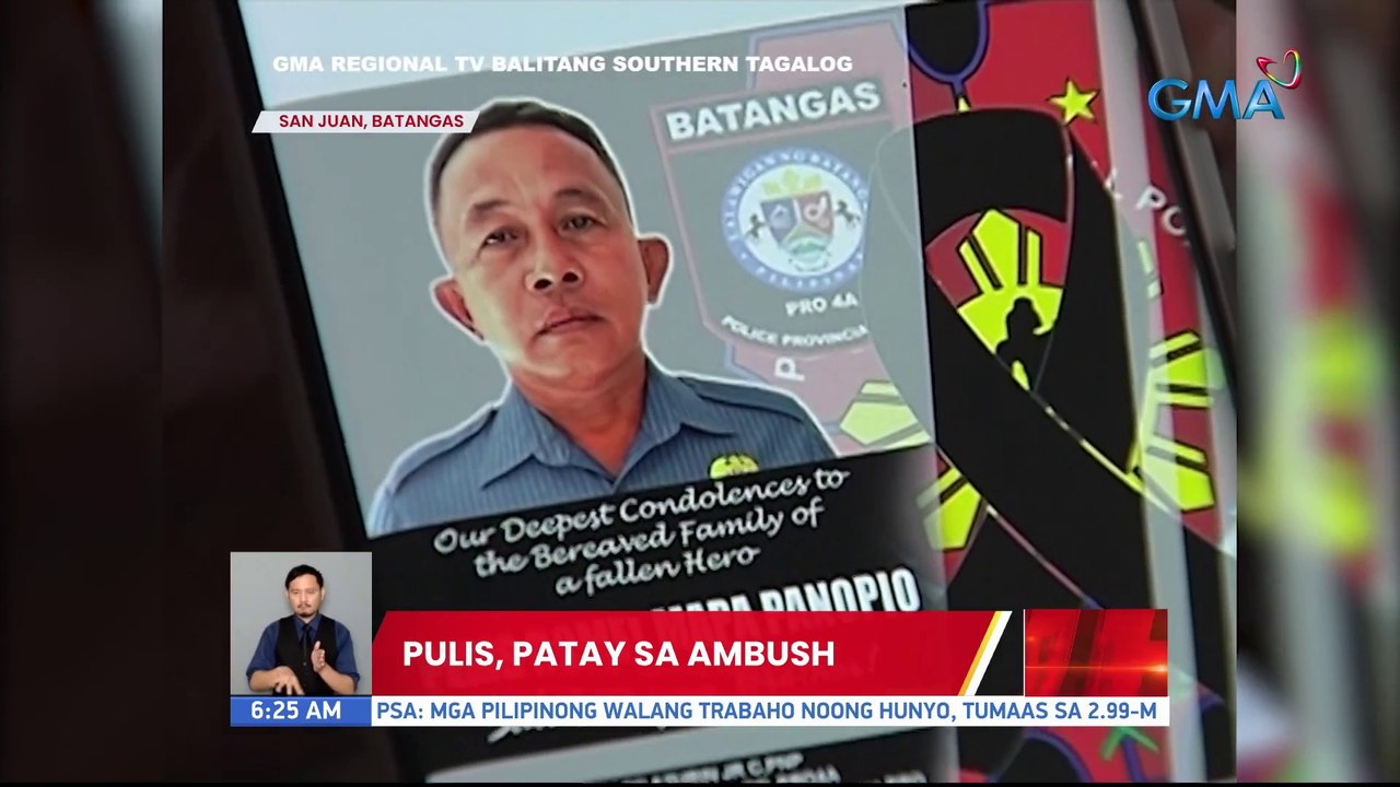 Pulis, patay sa ambush | UB - video Dailymotion