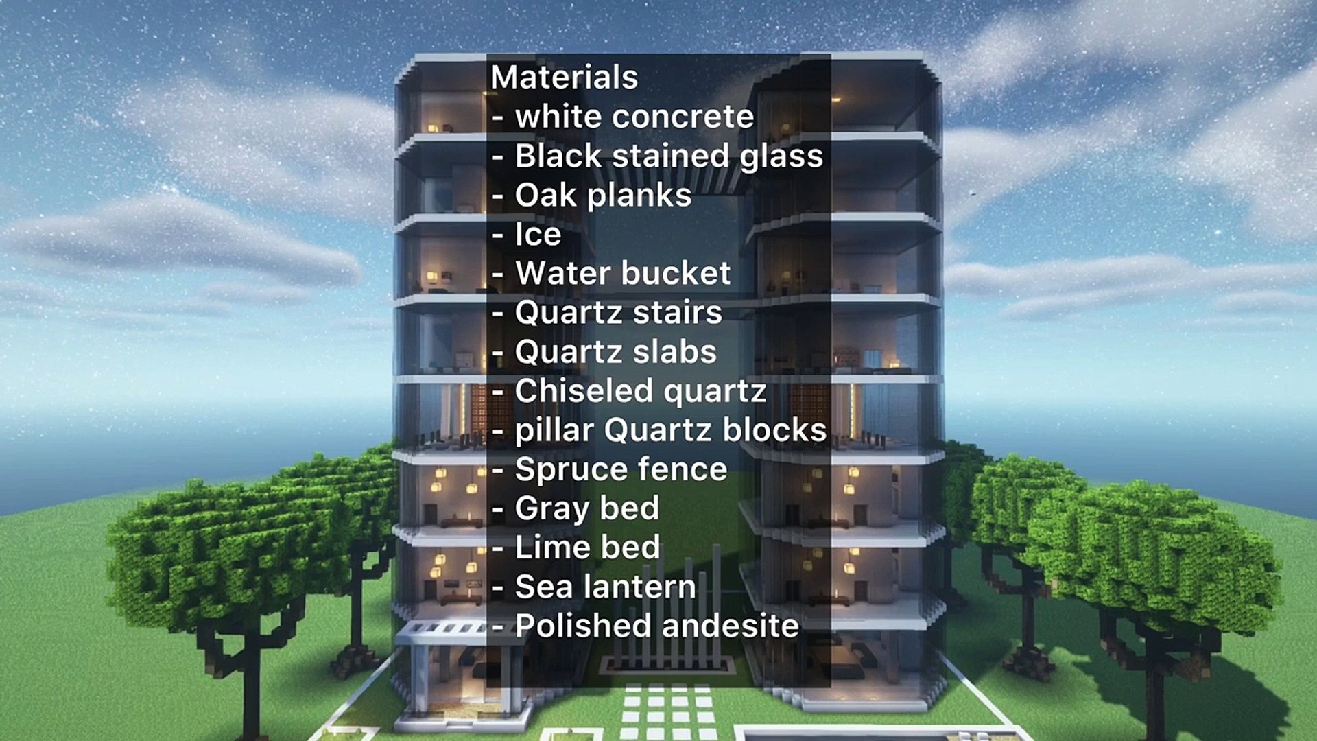 Minecraft Modern Apartment Building