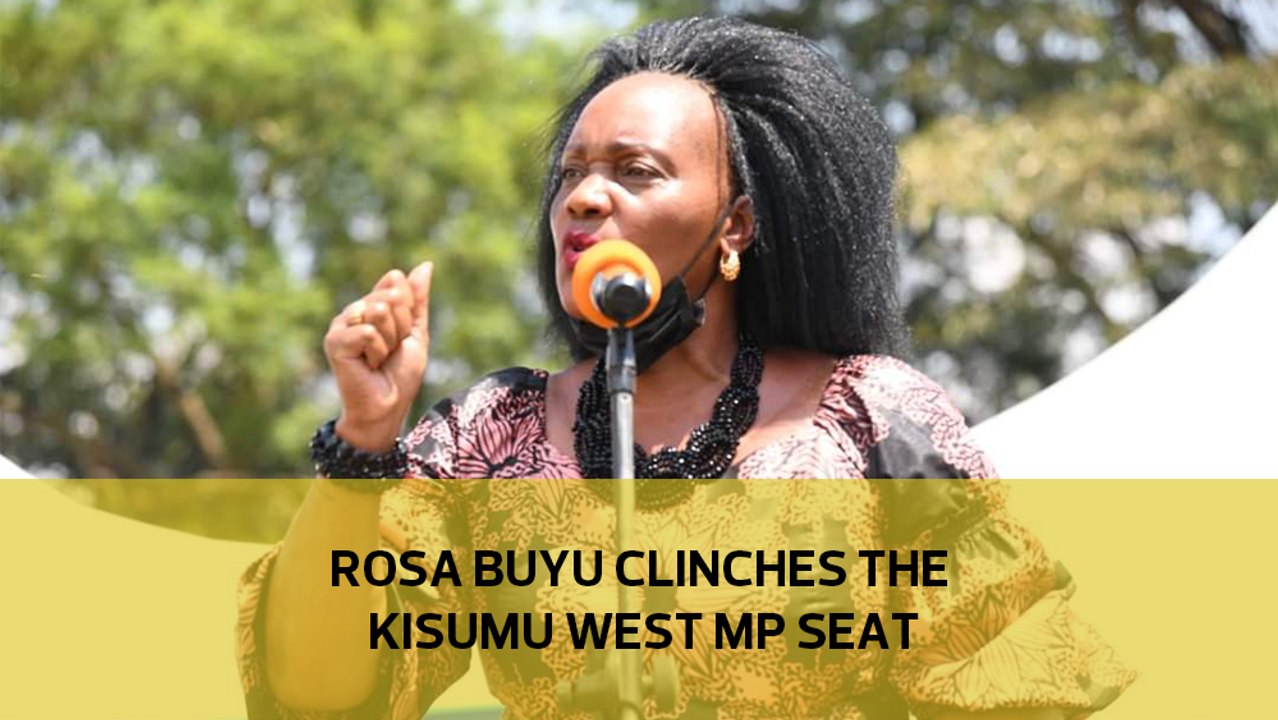 Rosa Buyu clinches the Kisumu West MP seat - video Dailymotion
