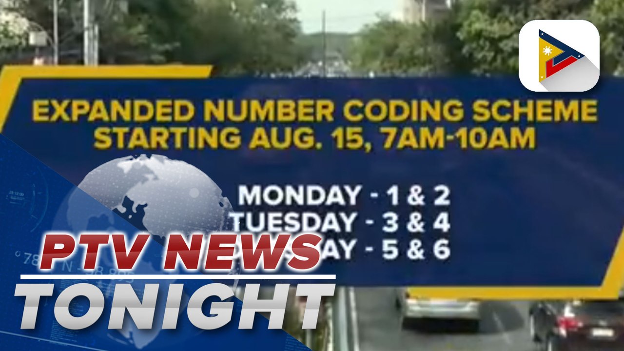 MMDA to re-implement expanded number coding scheme in NCR starting Aug ...