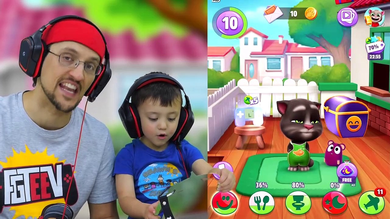 MY TALKING TOM 2 Annoys the Neighbors! (FGTEEV Boys) - video Dailymotion