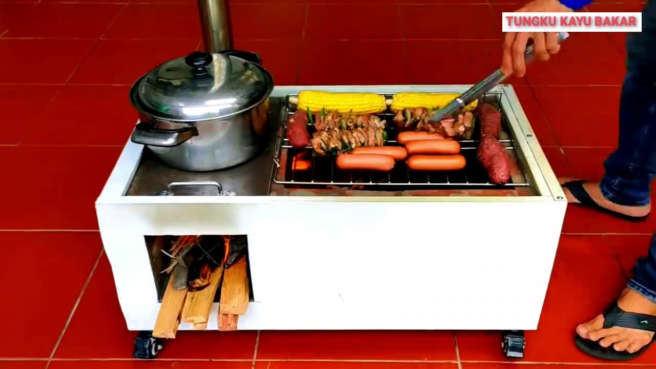 Tungku kayu bakar 43 || How to make firewood stove - Video Dailymotion