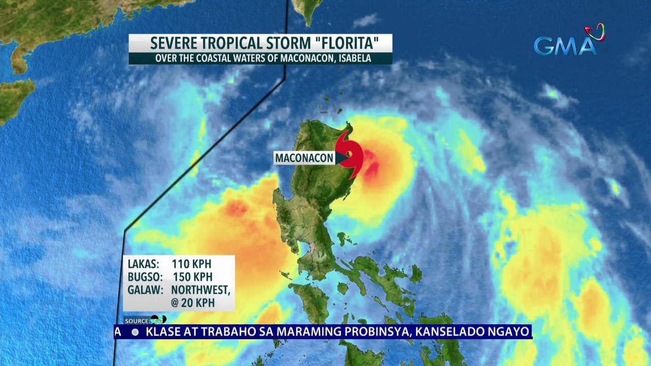 #FloritaPH update August 23, 2022 - Bagyong Florita, nag-landfall na sa ...