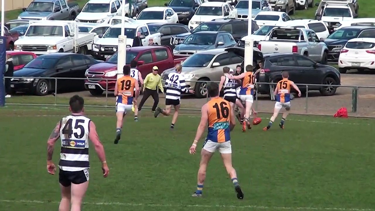Golden Square's Jayden Burke takes a big grab against Strathfieldsaye ...