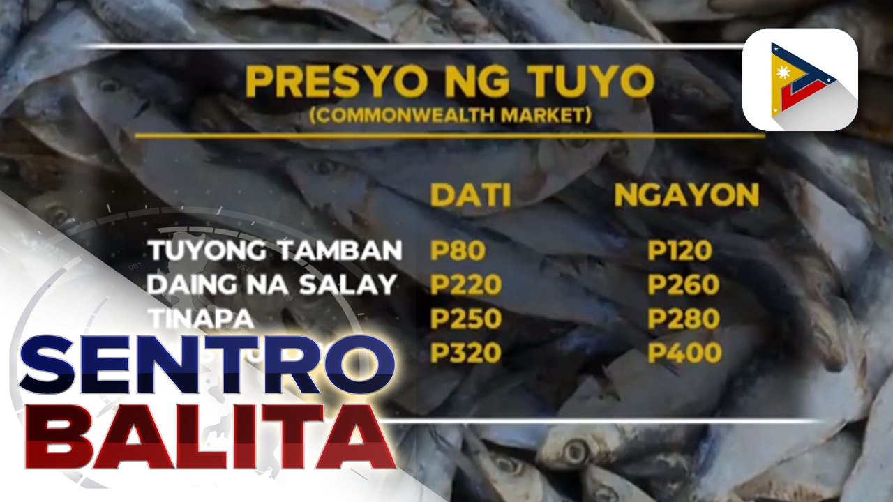 Presyo ng tuyo at itlog na maalat, tumaas - video Dailymotion