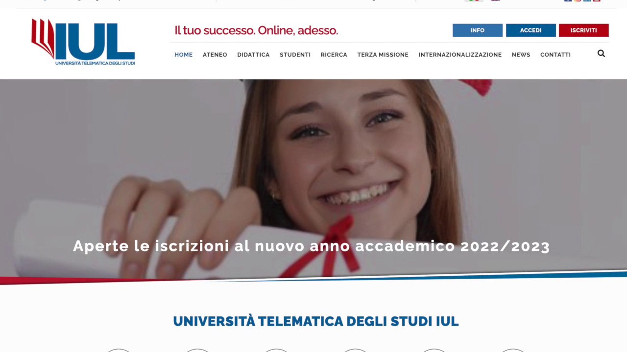 Università Iul, iscrizioni aperte per il nuovo anno accademico - Video Dailymotion