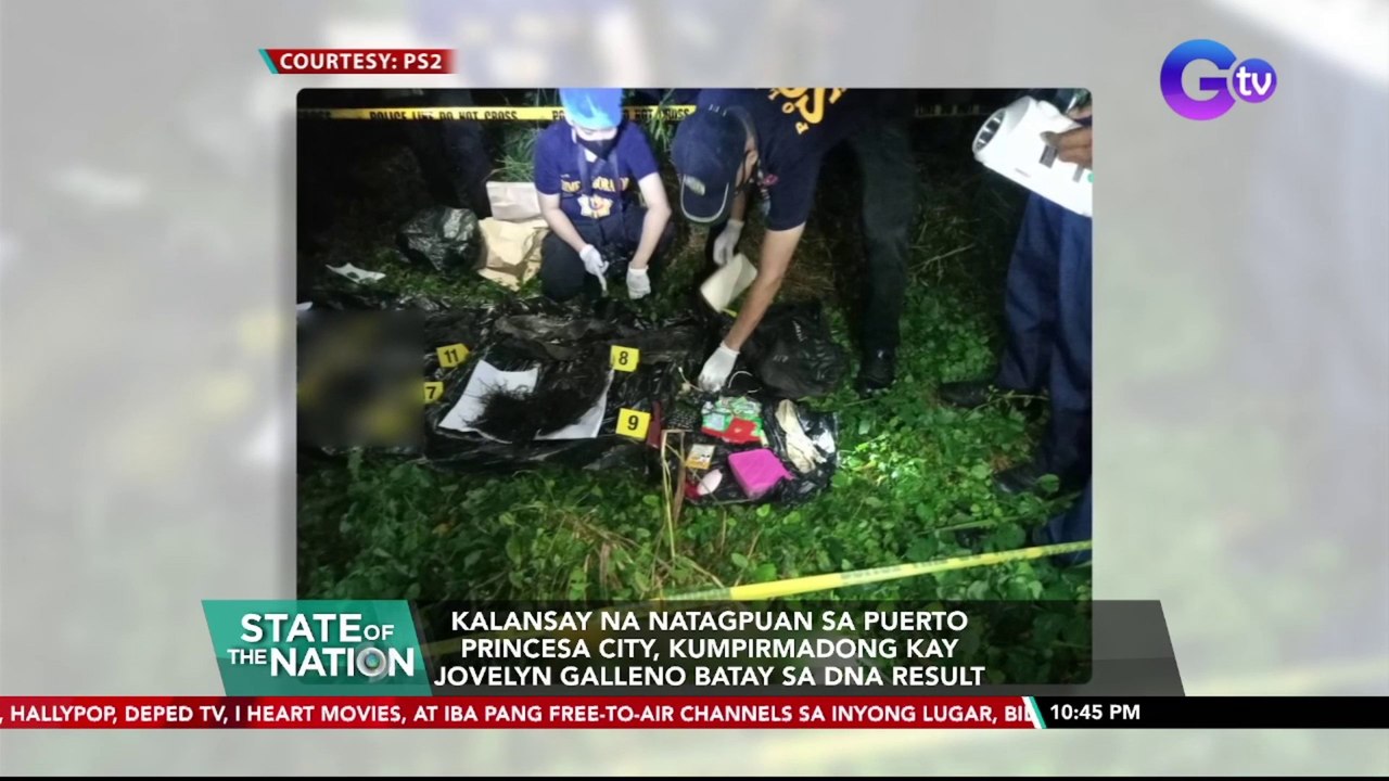 Kalansay na natagpuan sa Puerto Princesa City, kumpirmadong kay Jovelyn ...