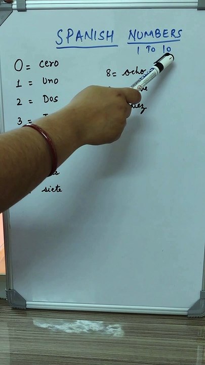 Spanish numbers 1 to 10 - video Dailymotion