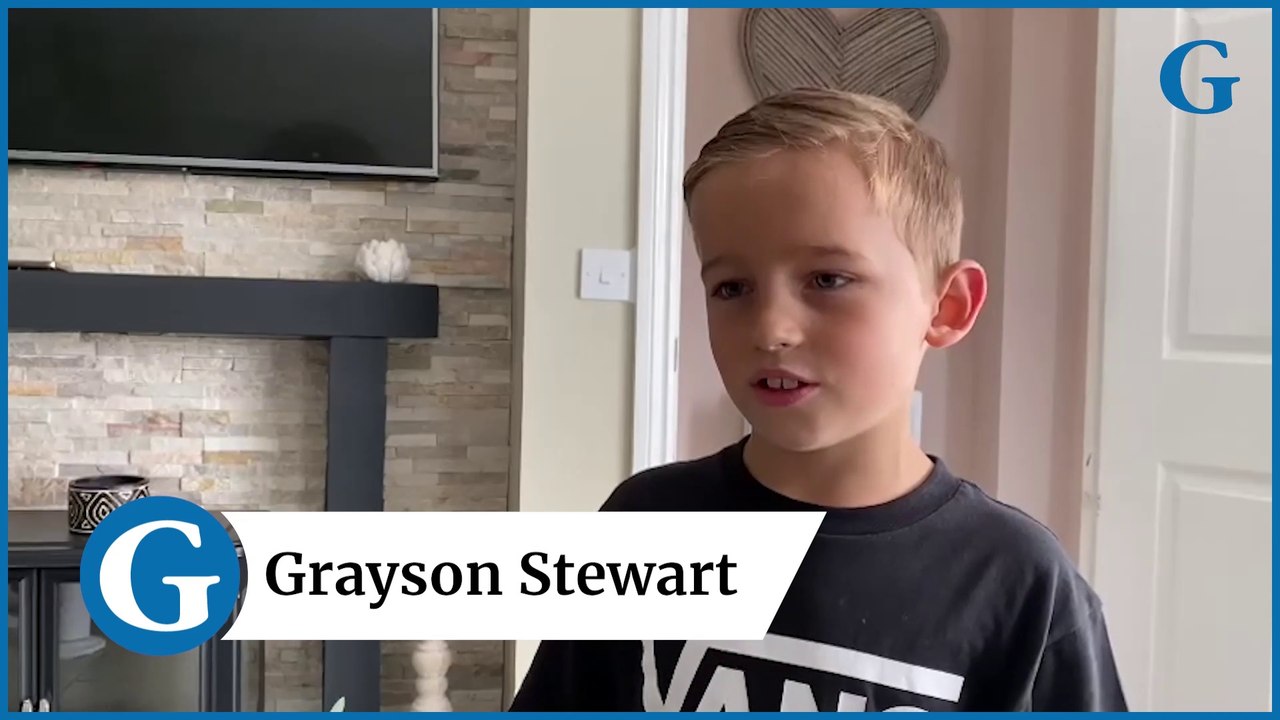 Eight-year-old hero Grayson Stewart called 999 when mum passed out ...