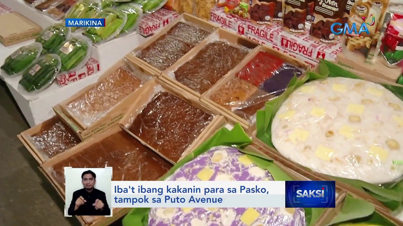 Iba't ibang kakanin para sa Pasko, tampok sa Puto Avenue | Saksi ...