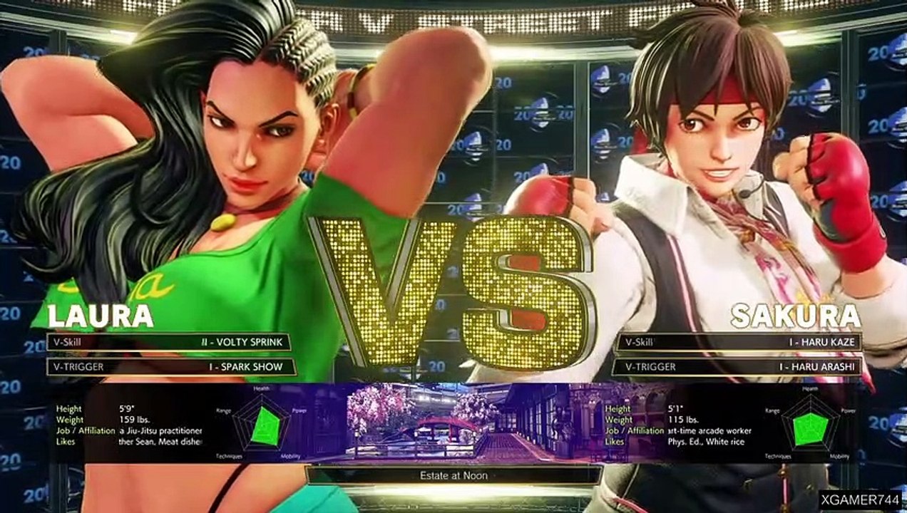Street Fighter V - Laura Vs. Sakura (LEVEL 8) - video Dailymotion