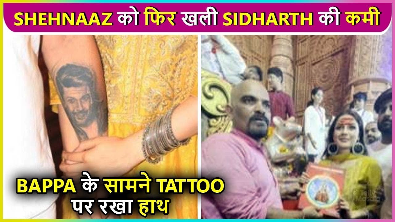 Shehnaaz Touches Sidharth's Tattoo At Lalbaugcha Raja , Fans Get ...