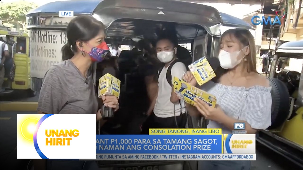 Song tanong, isang libo sa Alabang Terminal with Melbelline Caluag ...