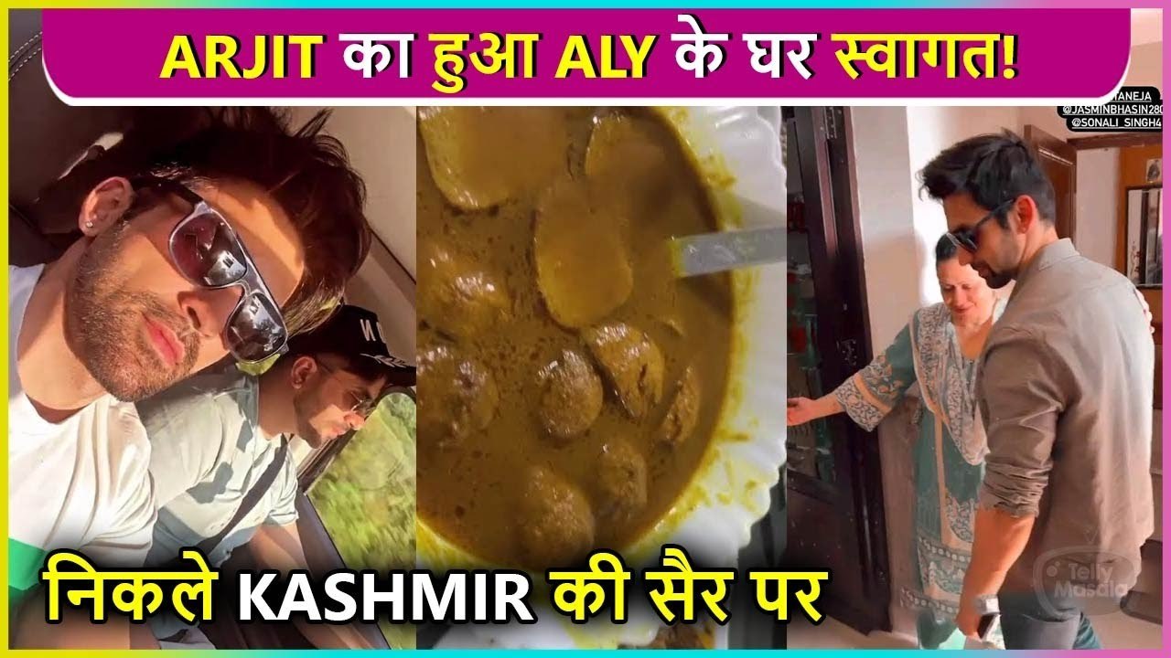 Aly Goni & Jasmin Bhasin Welcome Arjit Taneja In Kashmir | Enjoy Dinner ...