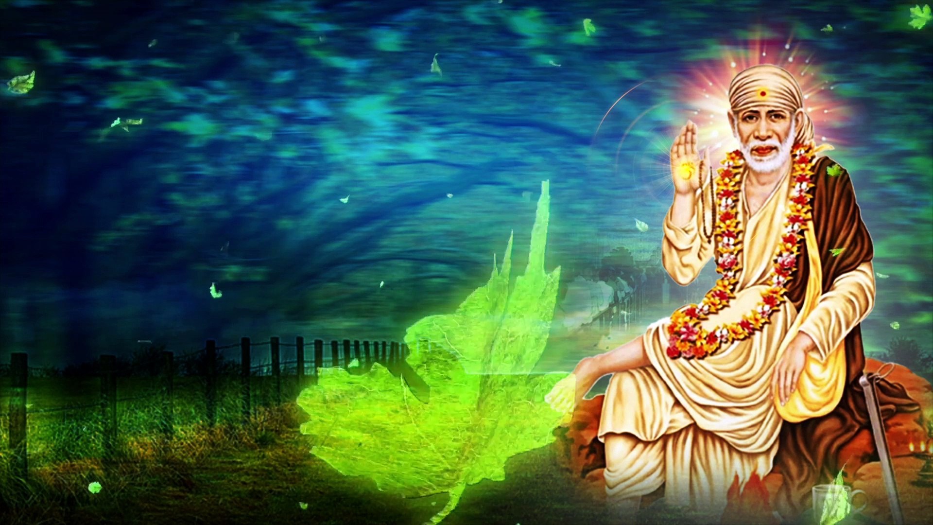 Animated Sai Baba Mobile Wallpaper