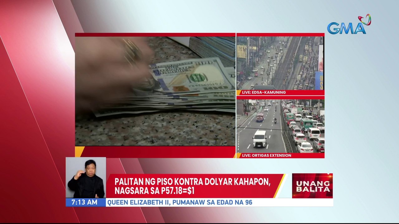 Palitan ng Piso kontra Dolyar kahapon, nagsara sa P57.18=$1 | UB ...