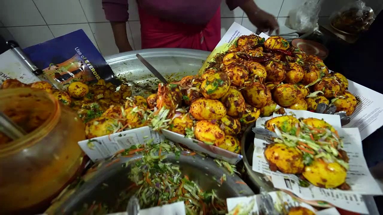 Dhaka Special Egg Chana Chaat Masala Bangladesh Street Food - video ...