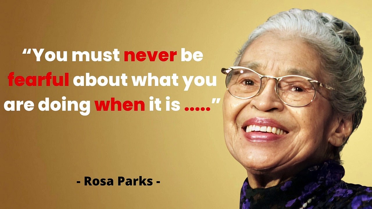 Rosa Parks Inspirational Quotes | Rosa Parks Civil Rights Activist ...