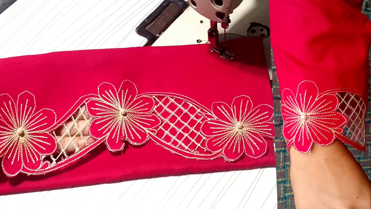 Trendy Cutwork Design for Sleeves & Daman || Latest Sleeves Design ...