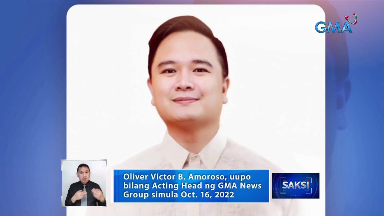 Oliver Victor B. Amoroso, uupo bilang Acting Head ng GMA News Group ...