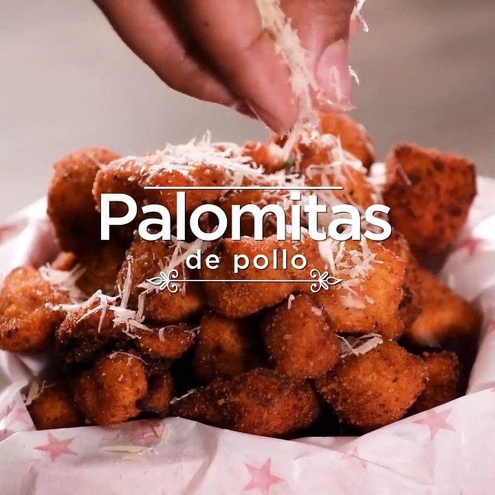 Receta fácil de palomitas de pollo caseras | Recetas de botanas ...