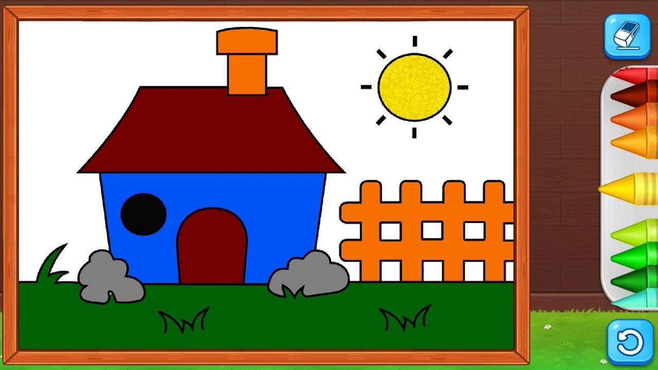 Color painting video - fill color in drawing - how to make painting ...