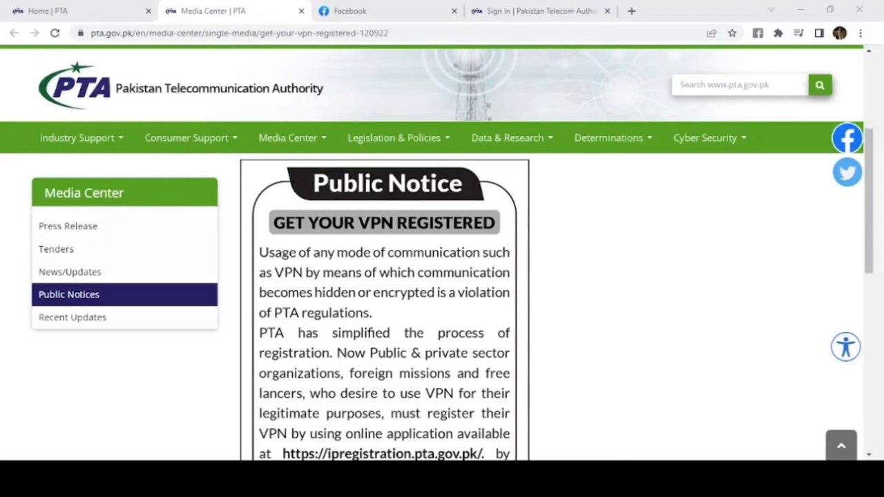 PTA is Going To Block VPN in Pakistan From 31st October | Unregistered ...