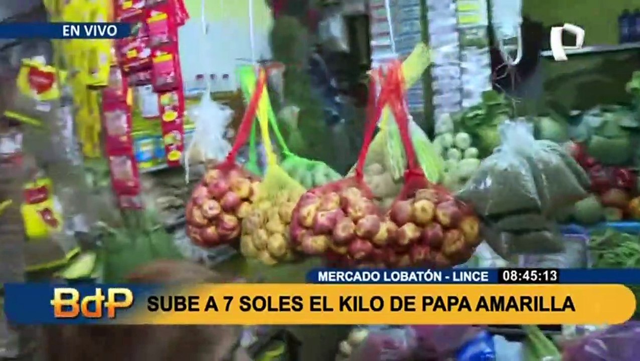 Mercado Lobatón de Lince: sube a S/7 el kilo de papa amarilla - Vídeo ...
