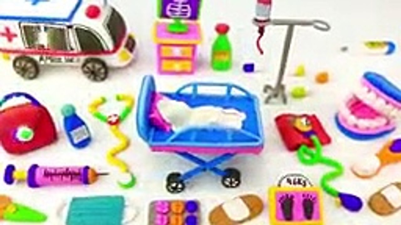 DIY How to Make Polymer Clay Miniature Doctor Set with Ambulance - Diy ...