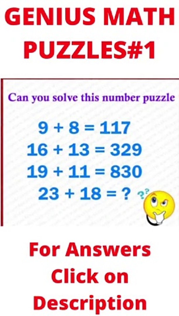 Hard Math Riddles Math Riddles With Answers Brainzilla